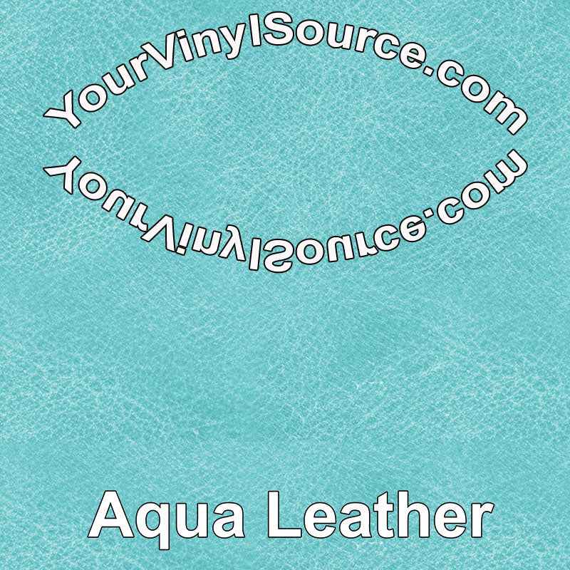 Aqua Leather printed vinyl 3 sizes – Your Vinyl Source