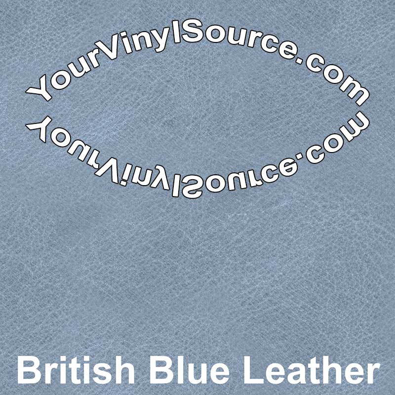 British Blue Leather printed vinyl 3 sizes – Your Vinyl Source