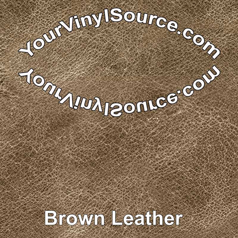 Brown Leather printed vinyl 2 sizes – Your Vinyl Source