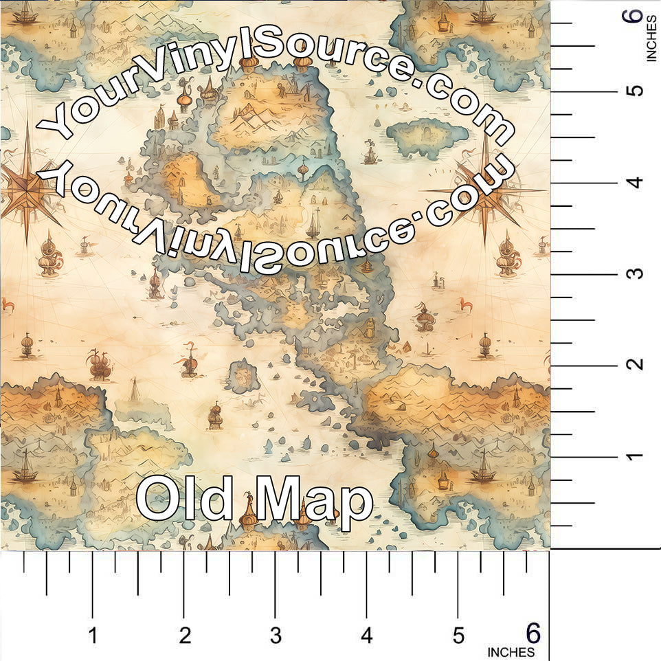 Old Map 3 sizes – Your Vinyl Source