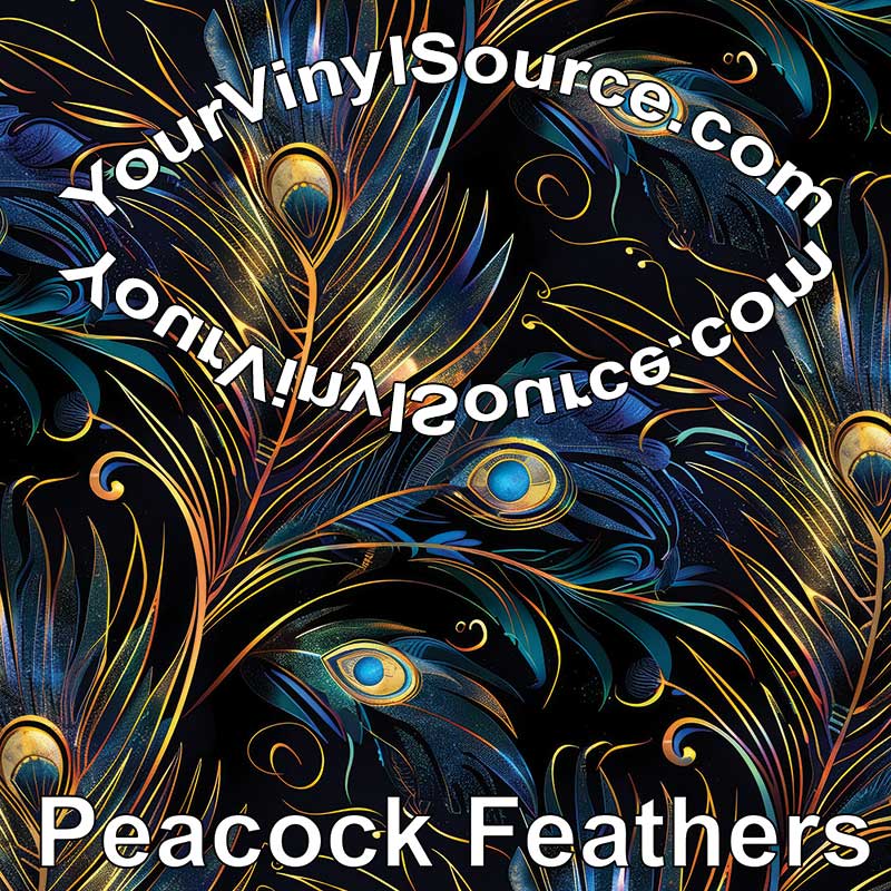 Peacock Feathers 3 sizes – Your Vinyl Source