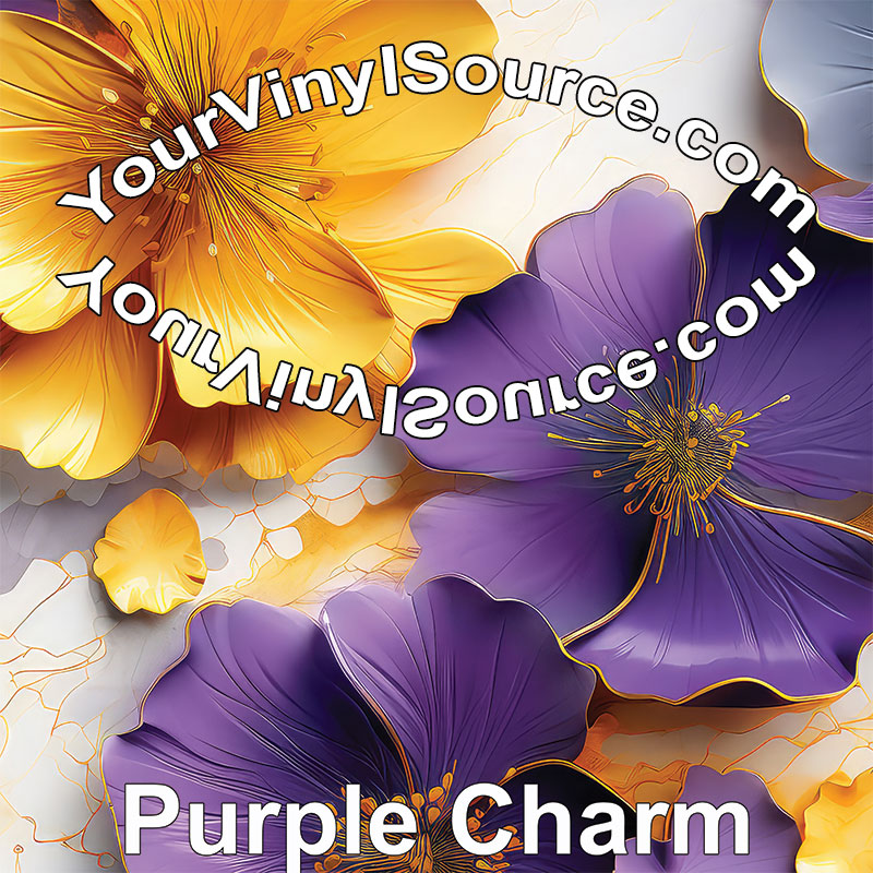 Purple Charm printed vinyl 3 sizes – Your Vinyl Source