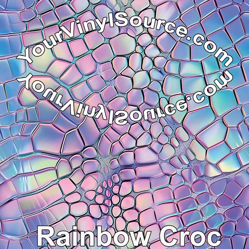 Rainbow Croc 3 sizes – Your Vinyl Source