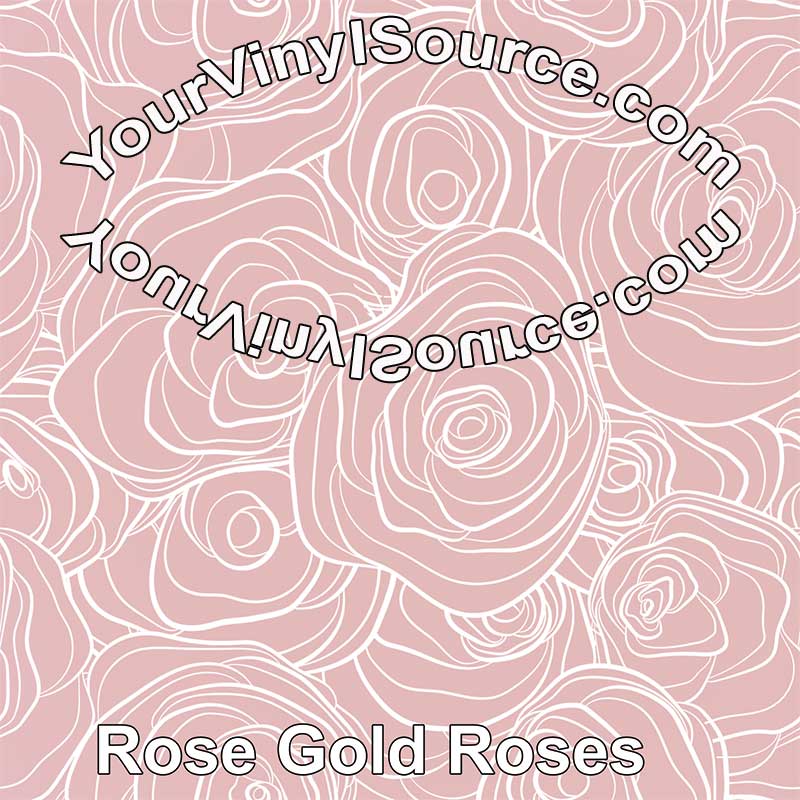 Rose Gold Roses 2 sizes – Your Vinyl Source