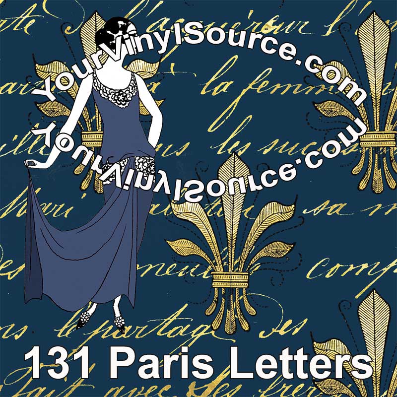 Paris Letters 3 sizes – Your Vinyl Source