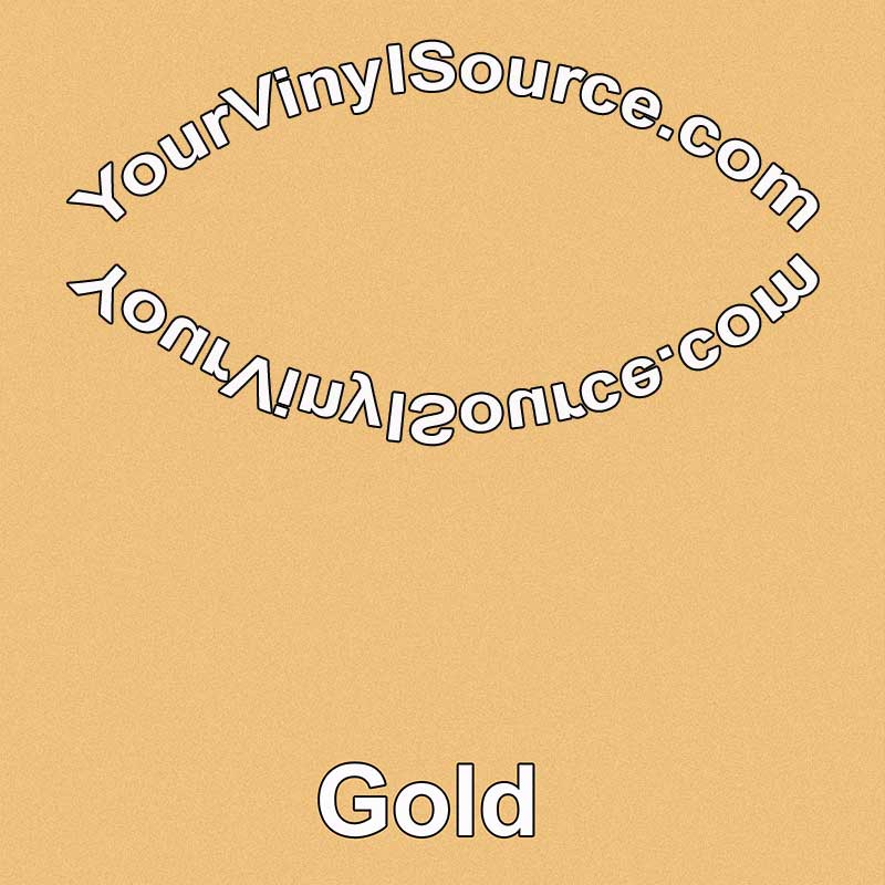 Gold printed vinyl 3 sizes – Your Vinyl Source