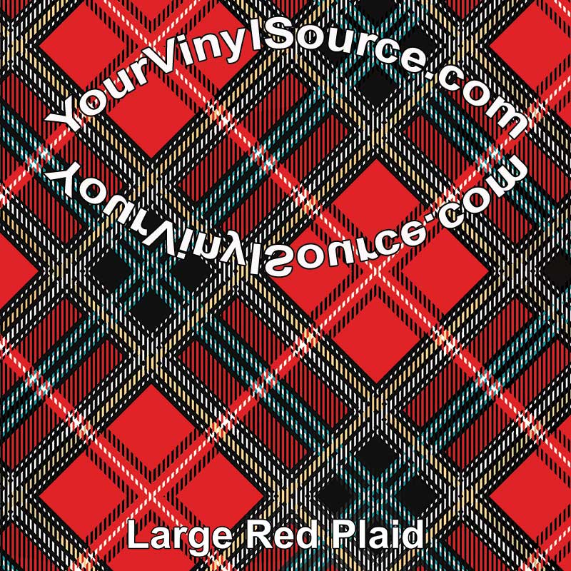 Large Red Plaid 2 sizes – Your Vinyl Source