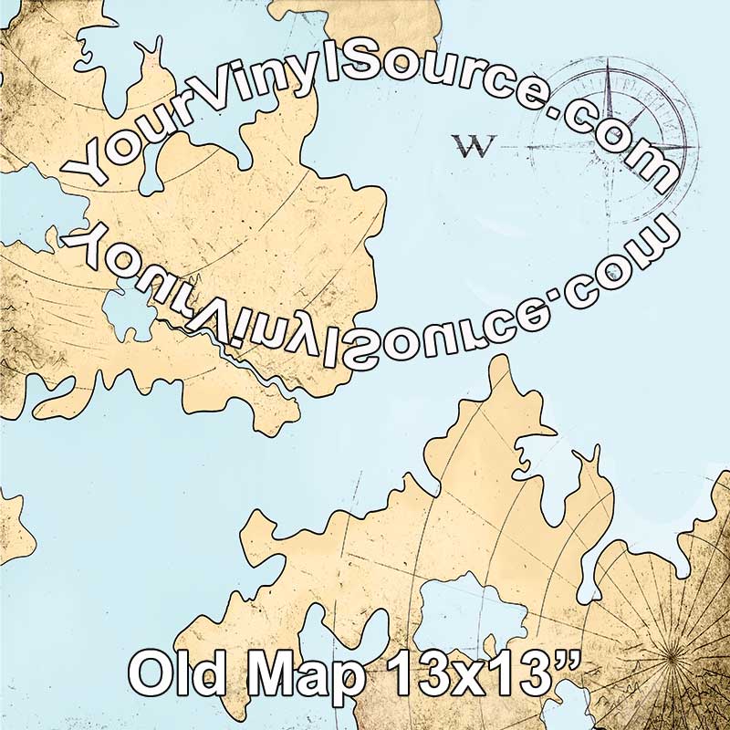 Old Map 13x13" Panel – Your Vinyl Source