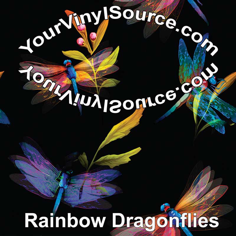Rainbow Dragonflies 3 sizes – Your Vinyl Source