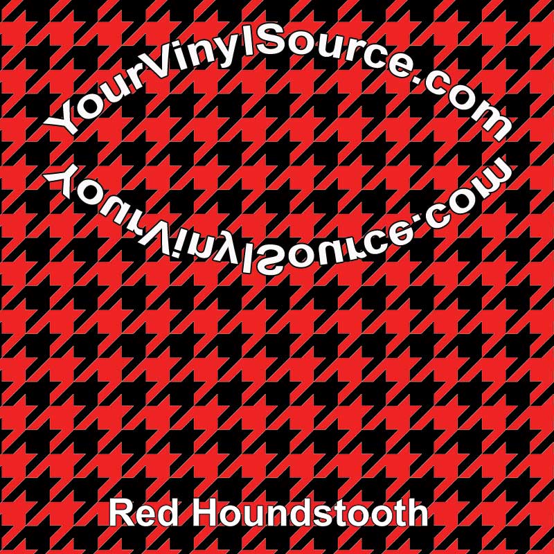 Red Hounds-tooth 3 sizes – Your Vinyl Source